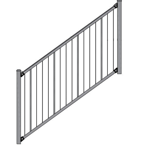 Westbury C80 VertiCable Stair 36 in. Rail Kit – Deck & Rail Supply