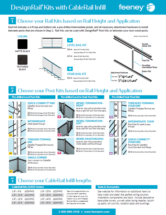 Feeney Classic DesignRail Kits | D&RS
