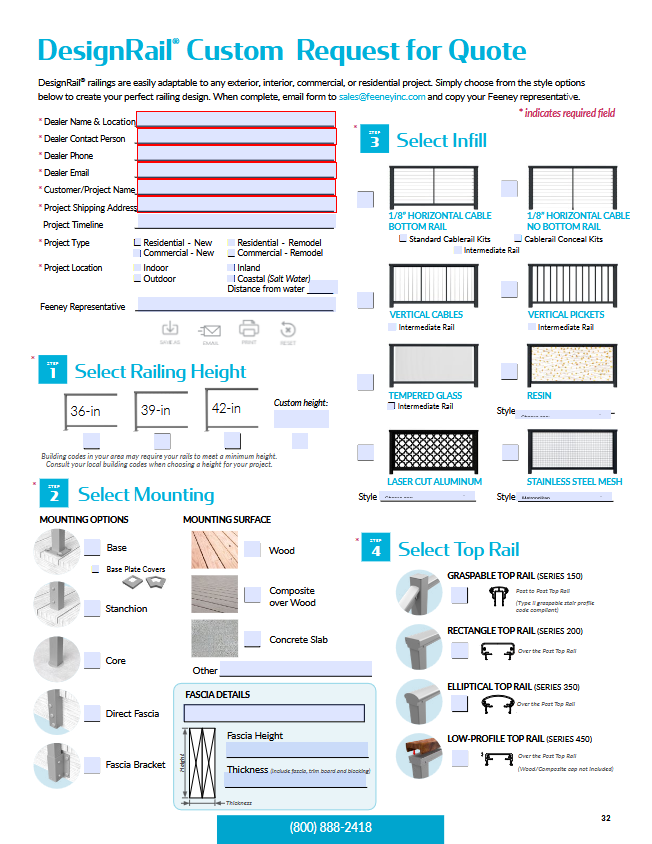 Feeney DesignRail Custom – Deck & Rail Supply