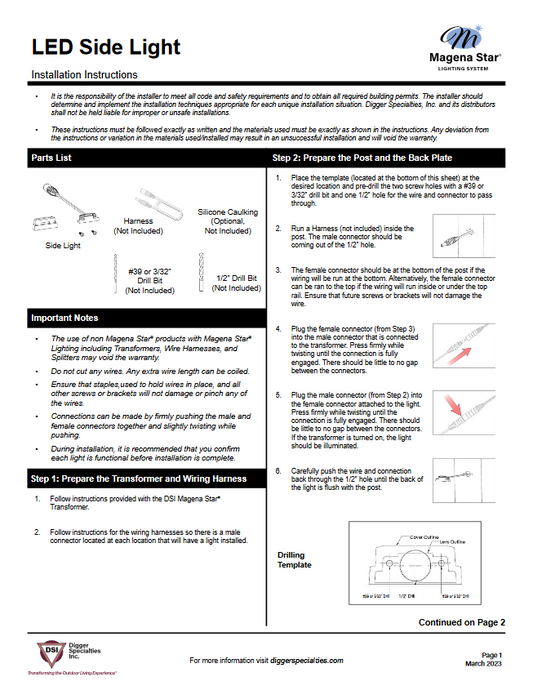 Magena Star Ornamental Low Voltage Lighted Cap – Deck & Rail Supply
