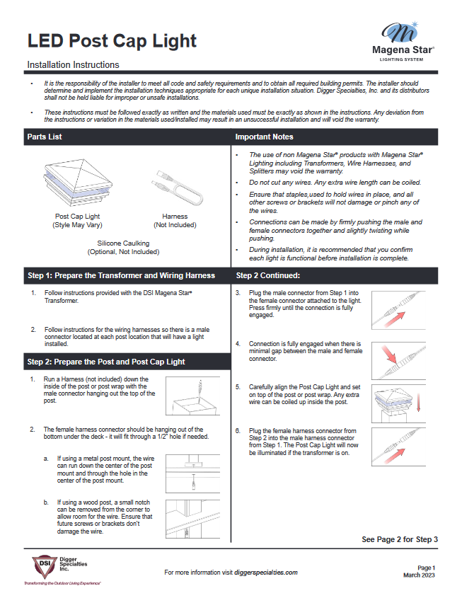 Magena Star Low Voltage Lighting – Deck & Rail Supply