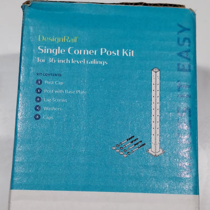SC Single Corner Post Kit Level | DesignRail Kits – Deck & Rail Supply